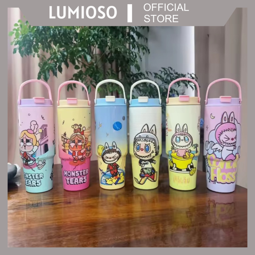 Jual BOTOL MINUM TUMBLER LABUBU VIRAL KEKINIAN TERMOS AIR MINUM 30 OZ ...