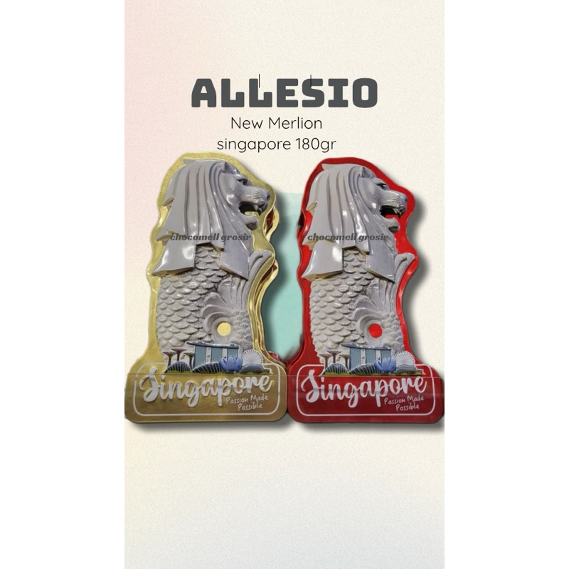 Jual Merlion singapore chocolate allesio 180G(kaleng) | Shopee Indonesia
