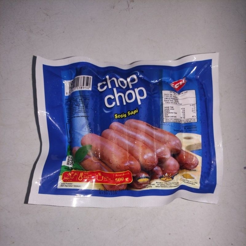 Jual CHOP CHOP Sosis Sapi Isi 10 Pcs 500g | Shopee Indonesia