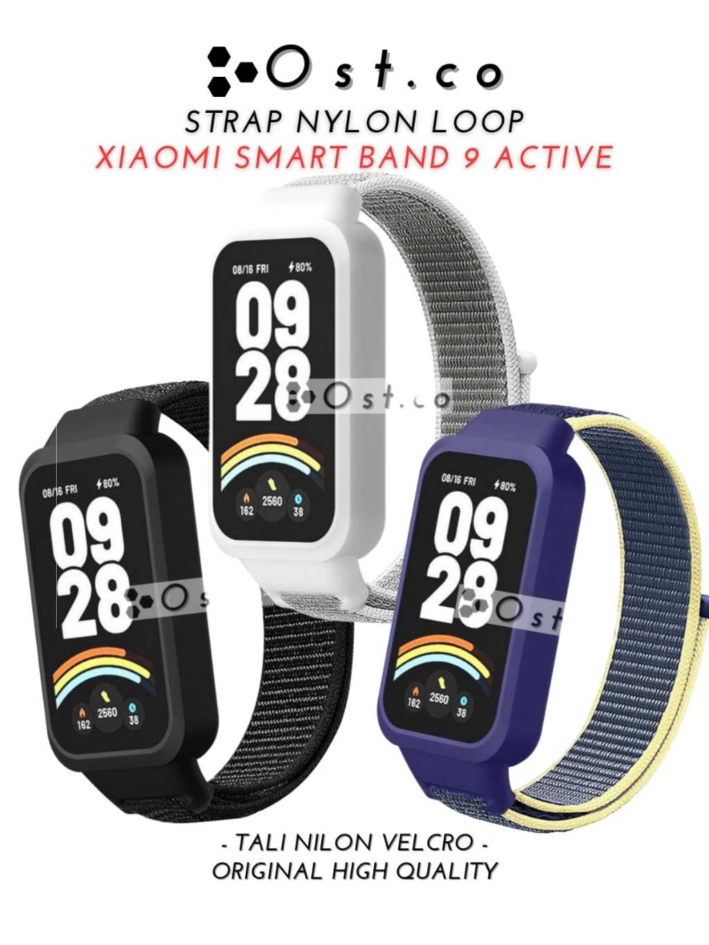Jual Strap Nylon Loop Xiaomi Smart Band 9 Active Tali Nylon Xiaomi Smart Band 9 Active | Shopee ...