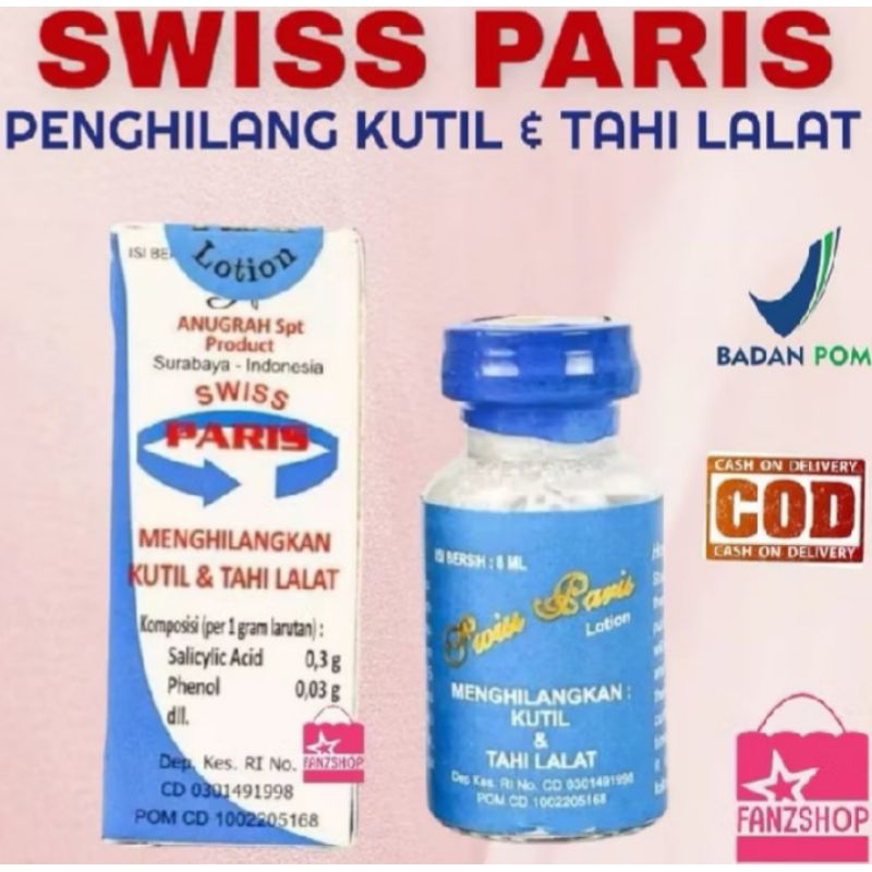 Jual Swiss Paris Lotion Original / Penghilang Kutil dan Tahi Lalat ...