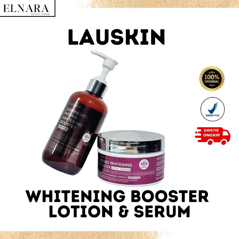 Jual Lauskin Whitening Booster Lotion & Serum Original Memutihkan ...