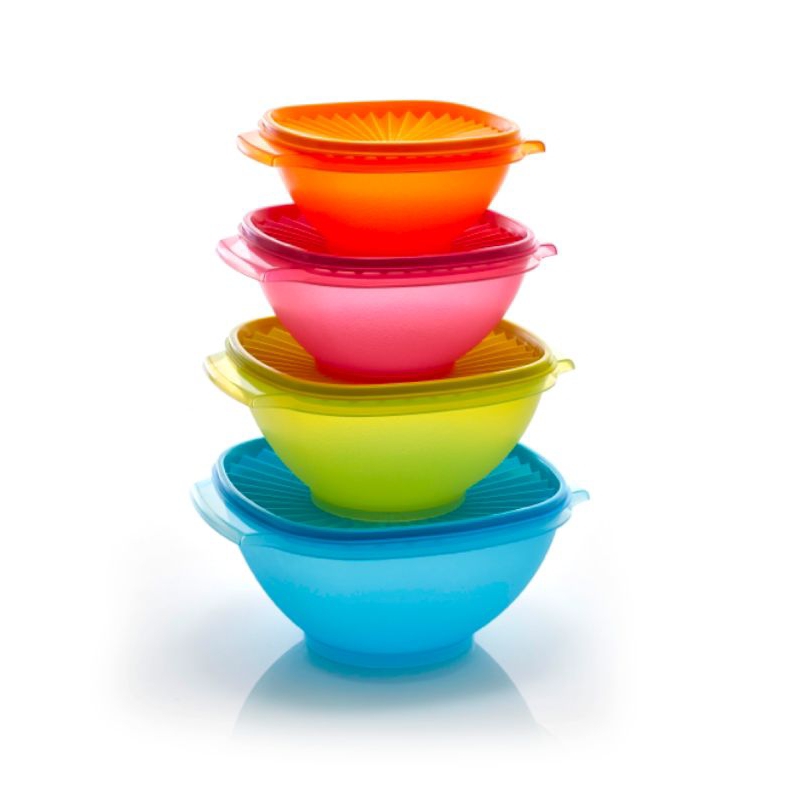 Jual TUPPERWARE MANGKOK SERVALIER BOWL SET(4) | Shopee Indonesia