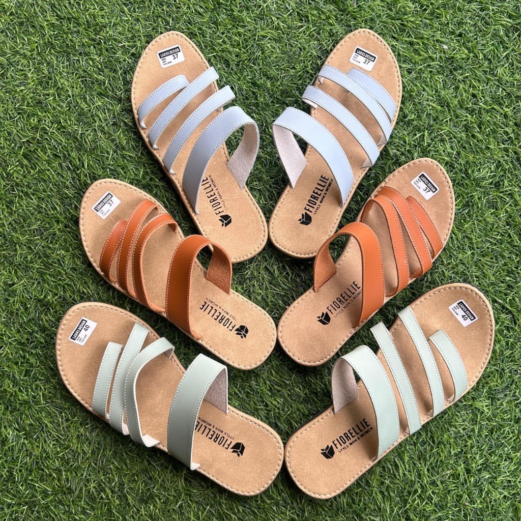 Jual ADZKIYA Fiorellie Sandal Wanita Slop Sadal Wanita Slip On Teplek ...