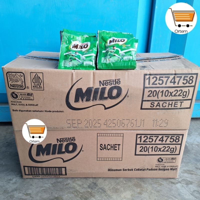 Jual MILO SACHET ACTIV-GO SUSU COKLAT | 1 DUS | 22 GRAM | NESTLE ...