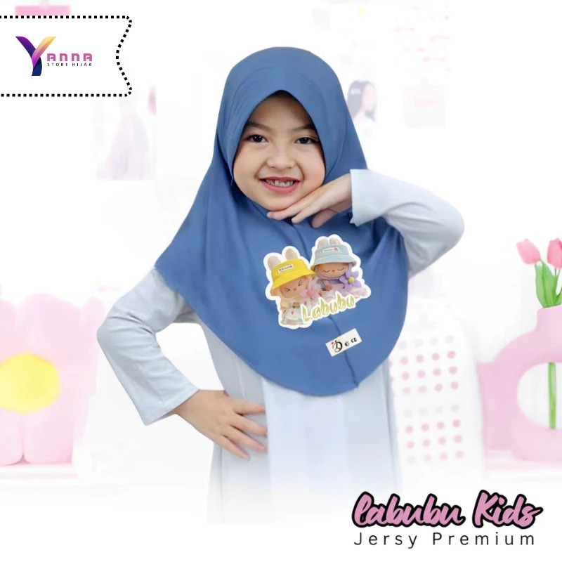 Jual Hemat Isi 5 Pcs Jilbab Anak Labubu Hijab Instan Anak Viral Muslim ...