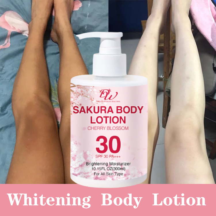 Jual DW Sakura SPF30 PA+++ Body Lotion Moisturizing Whitening Brighten Hand & Body Lotion ...
