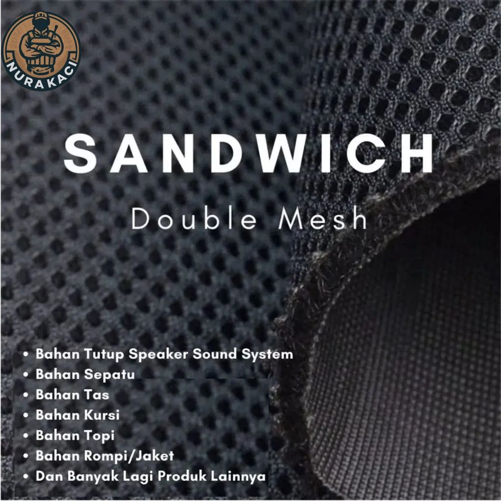 Jual Bahan Jala Double Mes Tebal Serbaguna - Kain Jala Tebal Sandwich ...