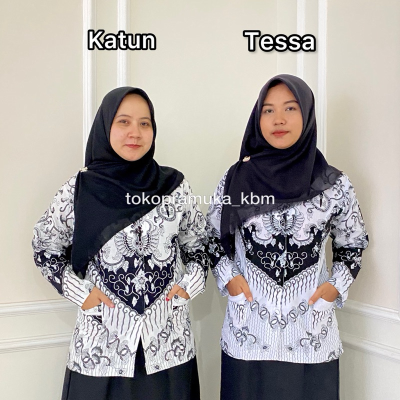 Jual Seragam Batik PGRI Putri Lengan Panjang| Baju PGRI | Shopee Indonesia
