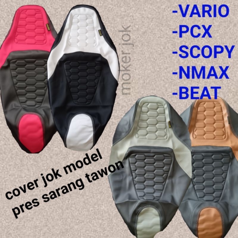 Jual Cover Jok Model Sarang Tawon untuk motor vario#pcx#scopy#nmax#beat ...
