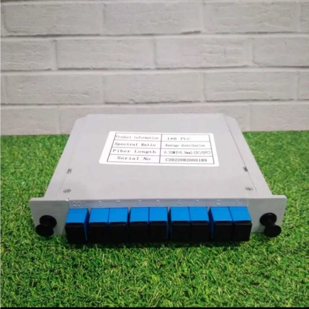 Jual Passive Splitter PLC BOX 1x8 FO SC UPC / SC UPC untuk ODP solid isi lengkap dengan Splitter ...