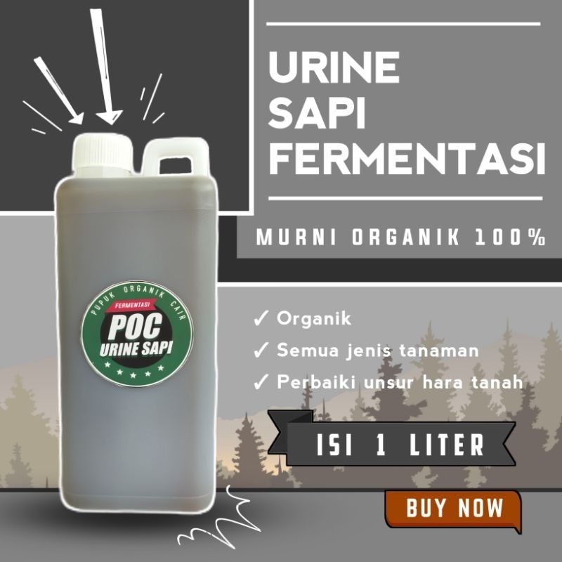 Jual POC urin sapi fermentasi kemasan 1 liter | Shopee Indonesia