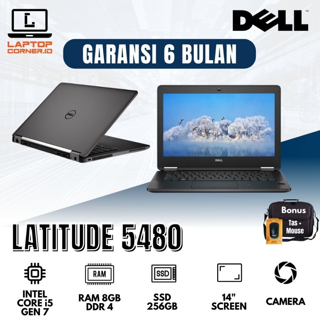 Jual Laptop Dell Latitude 5480 Core i5 Gen 7 RAM 8GB SSD 256GB Bergaransi Termurah | Shopee ...