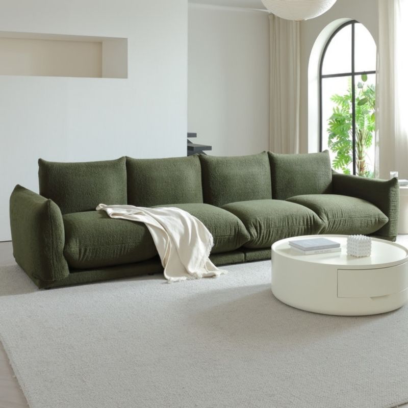 Jual Sofa sectional 4 seat color hijau - putih - hitam | Shopee Indonesia