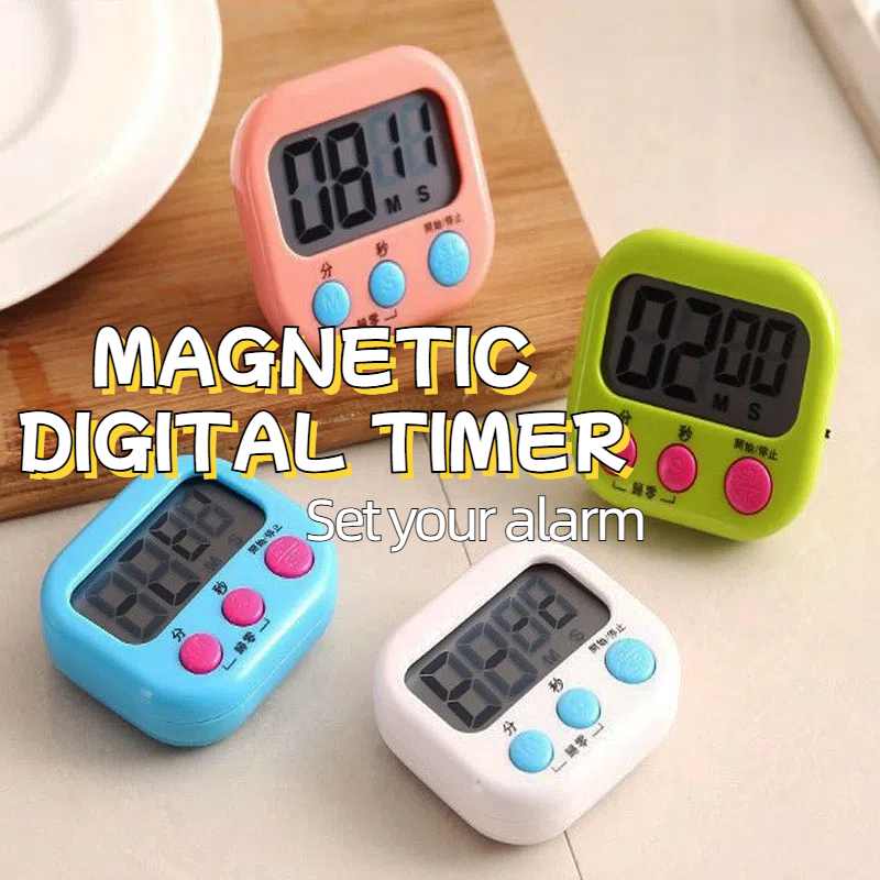 Jual Pengatur Waktu Masak Stopwatch Bermagnet Alarm Timer Masak Dapur ...