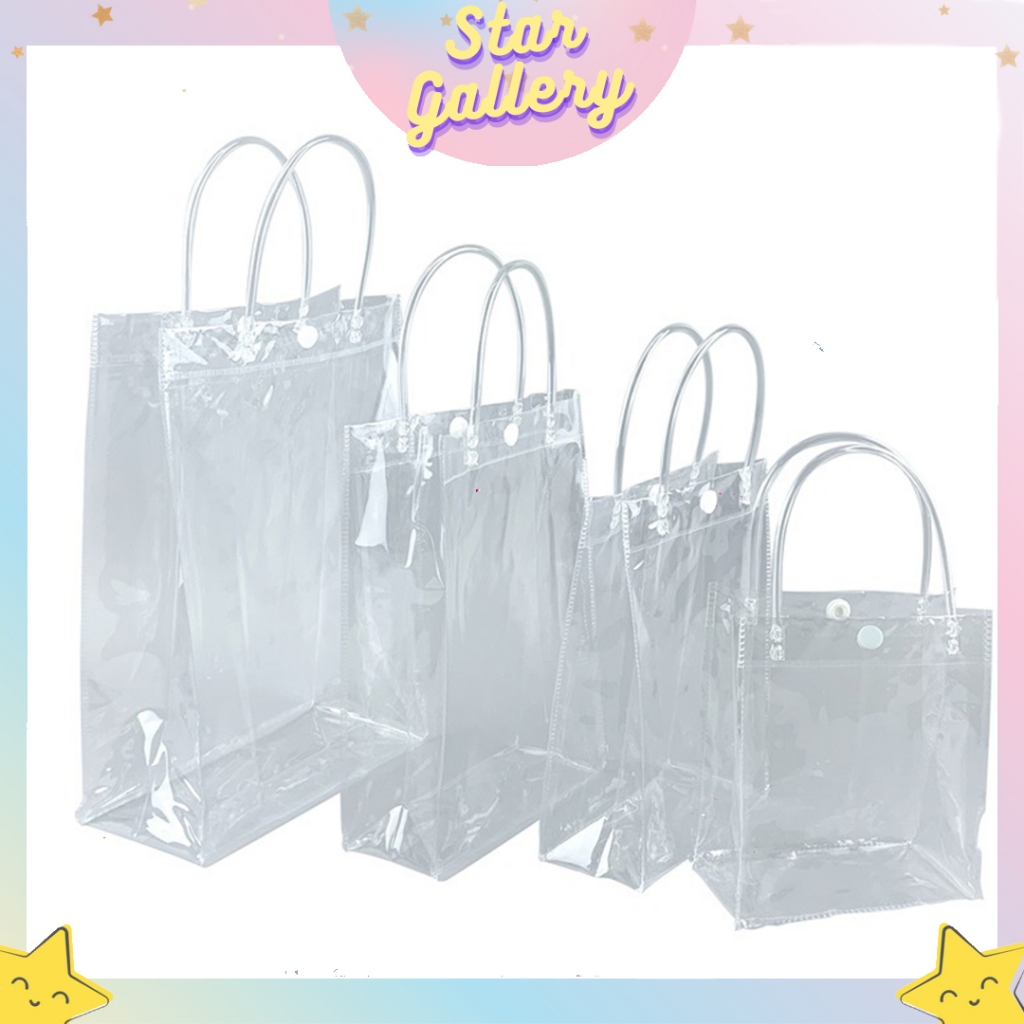 Jual Tas Mika Transparan OPP Totebag Transparan Souvenir Bag Transparan ...