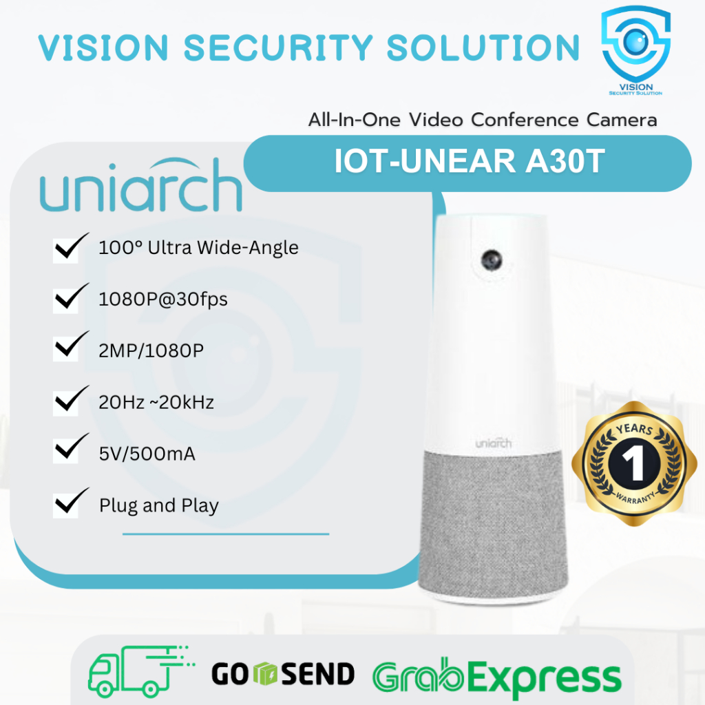 Jual Uniarch Unear IoT A30T 2MP Video Conference AIO Webcam USB Omni ...