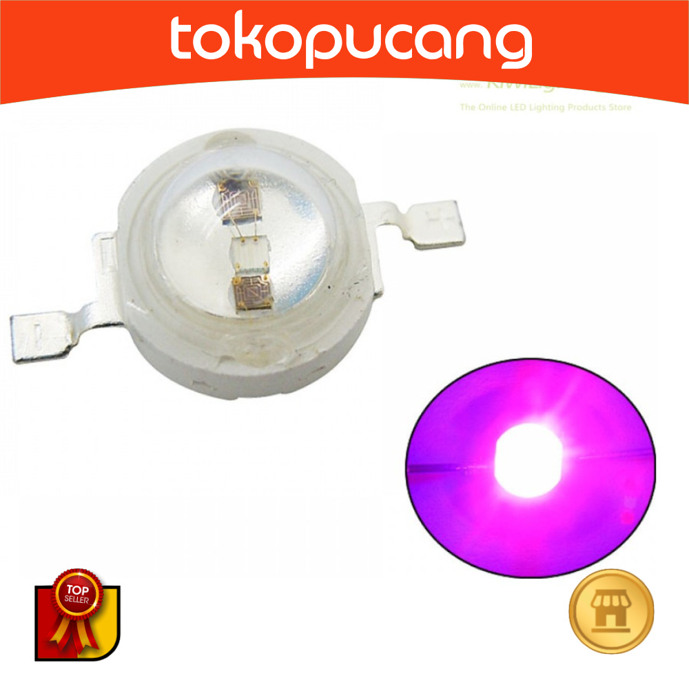 Jual LED 3W HPL Full Spectrum 400nm-840nm Lampu Grow Light Tanaman Tumbuhan ultraviolet | Shopee ...