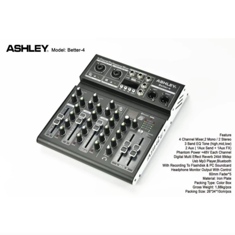 Jual Mixer Ashley 4ch “Better 4” | Shopee Indonesia