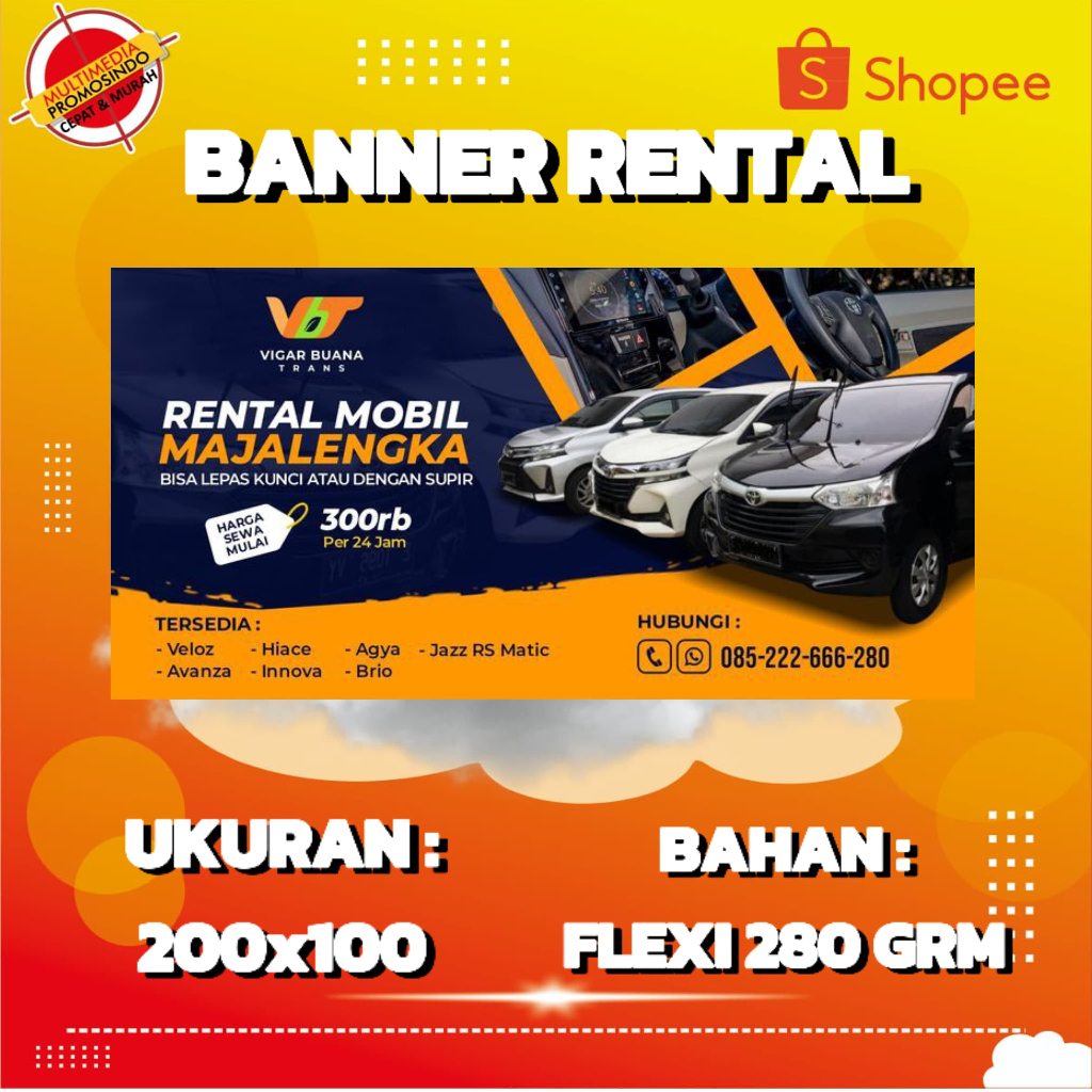 Jual Spanduk Banner Rental/ Banner Rental/ Free Desain/ Spanduk Rental ...