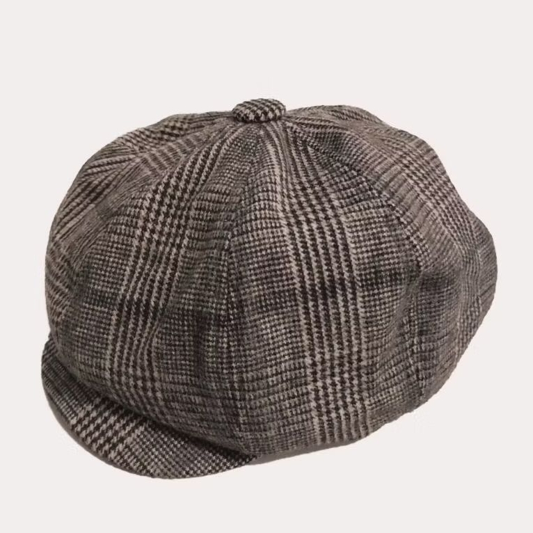 Jual Tomshelby Newsboy Cap Tartan Brown Series | Topi Klasik Pria ...