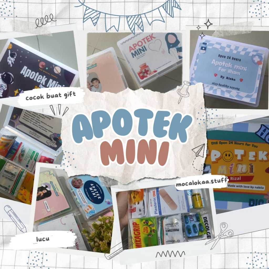 Jual APOTEK MINI by mocalocaa.stuff (obat-box-stiker) | Shopee Indonesia