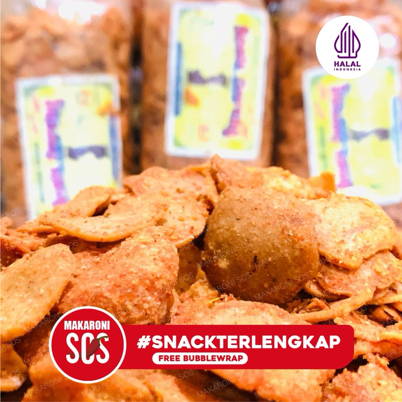 Jual Sosreng Sosis Goreng Pedas 500GR | 1/2KG Keripik Sosis Goreng Rasa ...