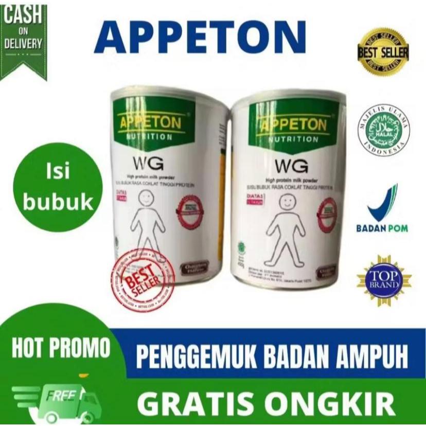 Jual Appeton Nutrition WG Premium Protein Milk Powder 200gr | Shopee ...