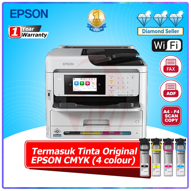 Jual Printer Epson WF-C5890 Workforce Wi-Fi Duplex Inkjet Printer Multifungsi | Shopee Indonesia