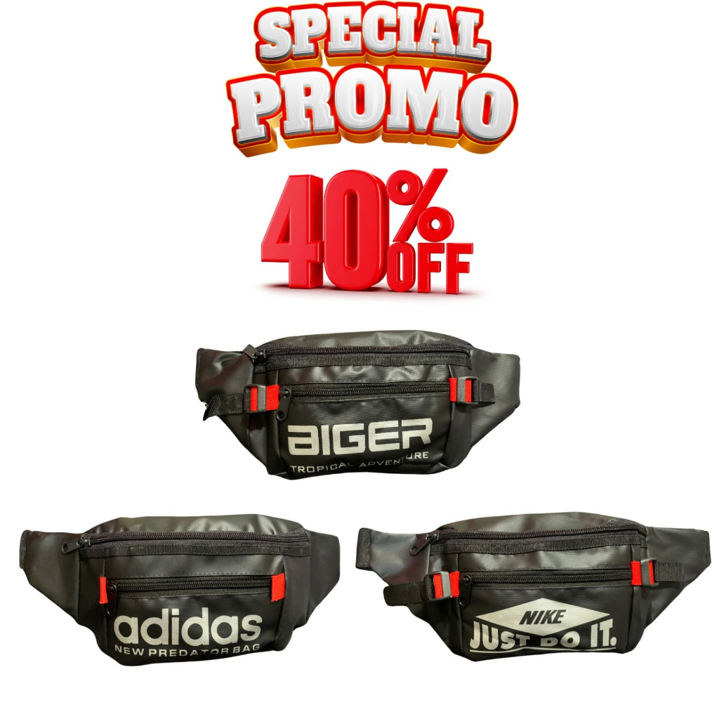 Jual Tas Selempang Pria Special Promo 40% Off ( BIG LOGO ) | Shopee ...
