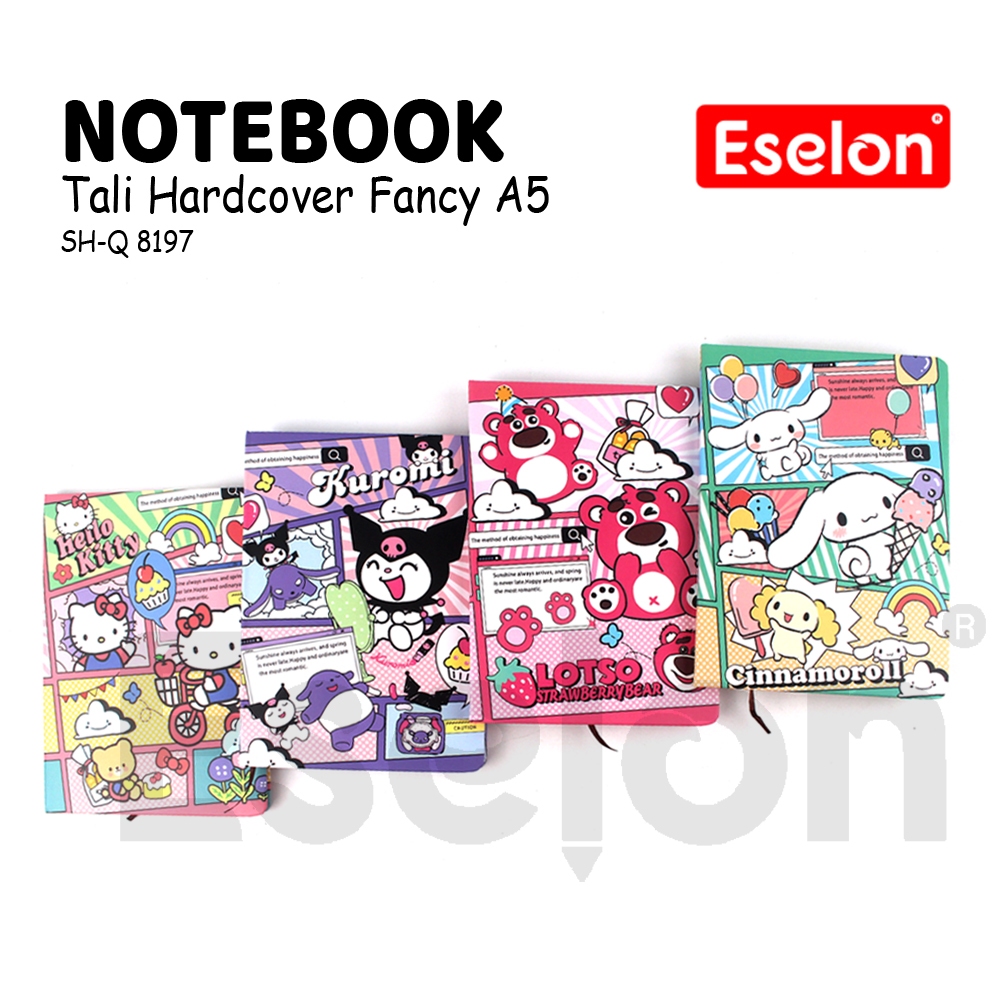 Jual Notebook Hard Cover A5 Tali/ Diary Tali A5 Fancy 96 Lembar ...