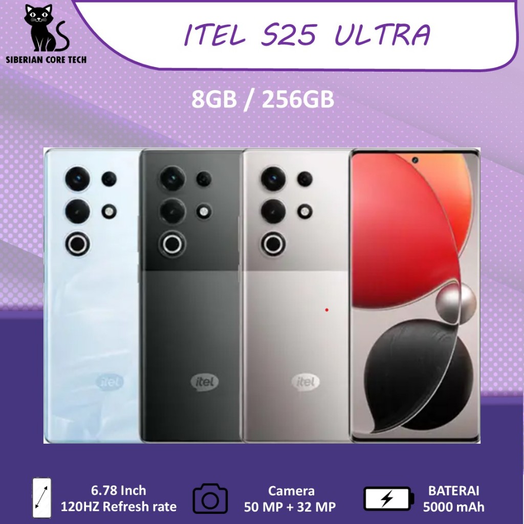 Jual ITEL S25 ULTRA AMOLED 8GB/512GB 120Hz 5000mAh GARANSI RESMI | Shopee Indonesia