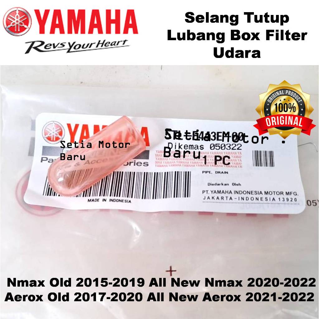 Jual Selang Tutup Lubang Box Filter Udara Pipe Drain All New Nmax N Max ...