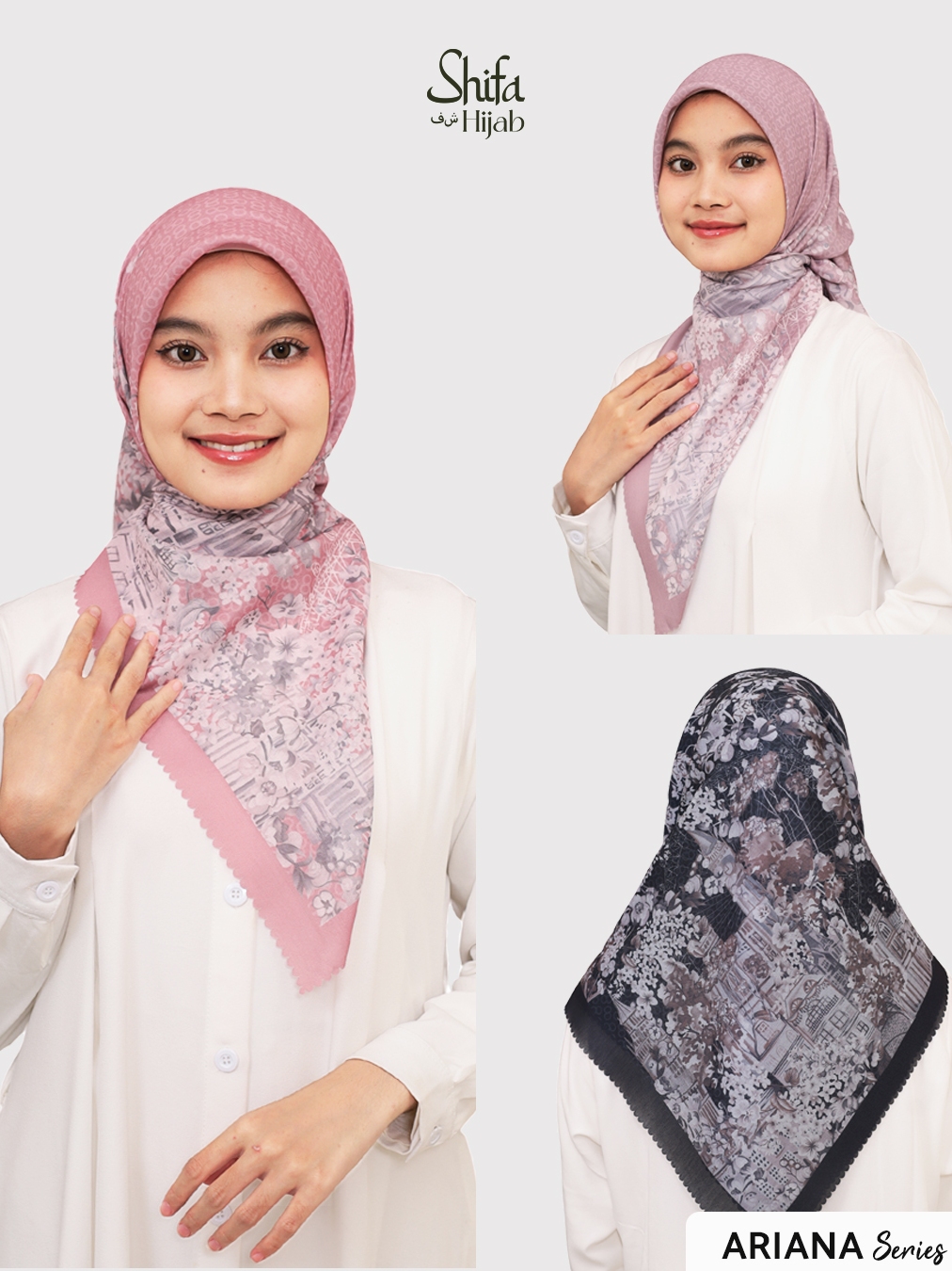 Jual SHIFA HIJAB - ARIANA | SUBLIME JILBAB KERUDUNG MOTIF SEGI EMPAT ...