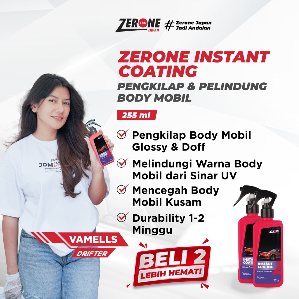 Jual Instan Pengkilap Body Mobil Nano Ceramic Coating Motor Zerone ...