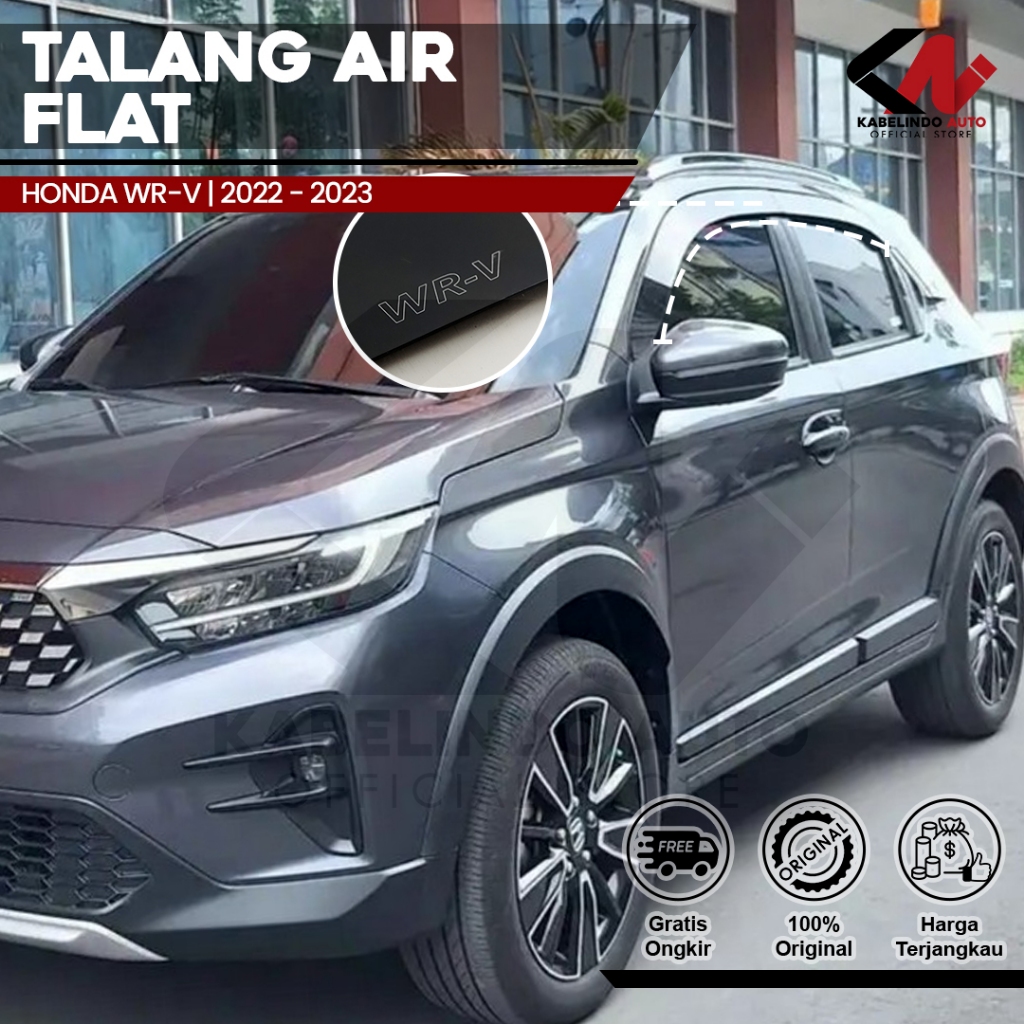 Jual Talang Air Pintu Mobil Honda WRV 2022 – 2023 Model Flat Rata 4 Pintu | Shopee Indonesia