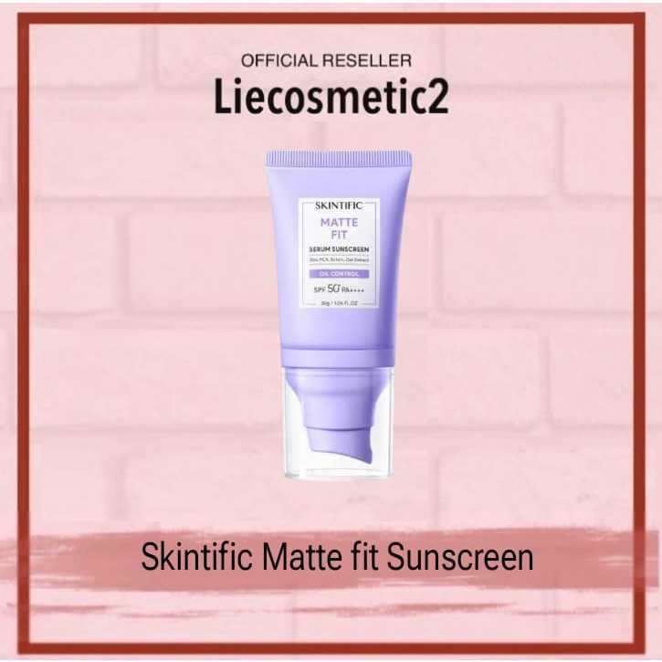 Jual SKINTIFIC - Matte Fit Serum Sunscreen SPF50+ PA++++(UNGU) | Shopee ...