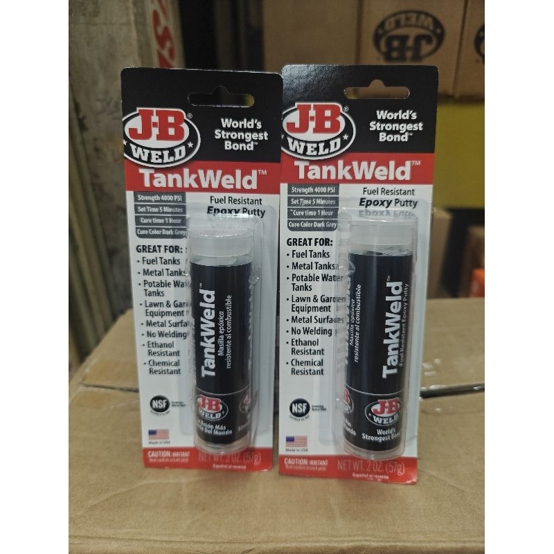 Jual JB Weld Tank Weld Fuel Resistance Epoxy Putty 57 g | Shopee Indonesia