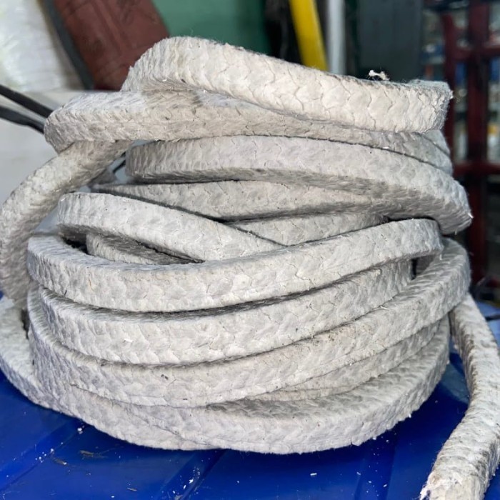 Jual Gland Packing Asbestos Rames Paking PTFE Seal Pompa 1 Roll Berat ...
