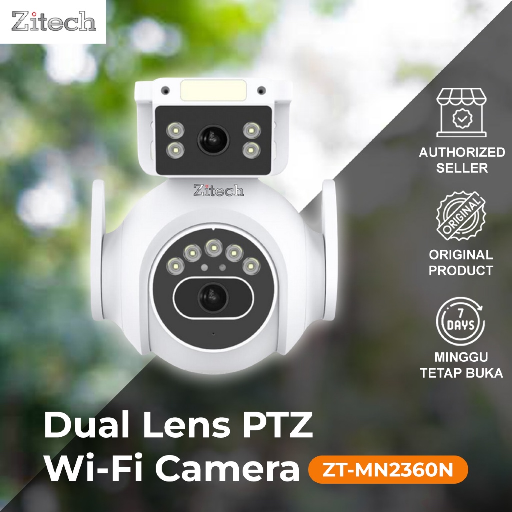 Jual ZITECH Dual Lens WI-FI Camera ZT-MN2360N-X1D2-W | Kamera CCTV ...