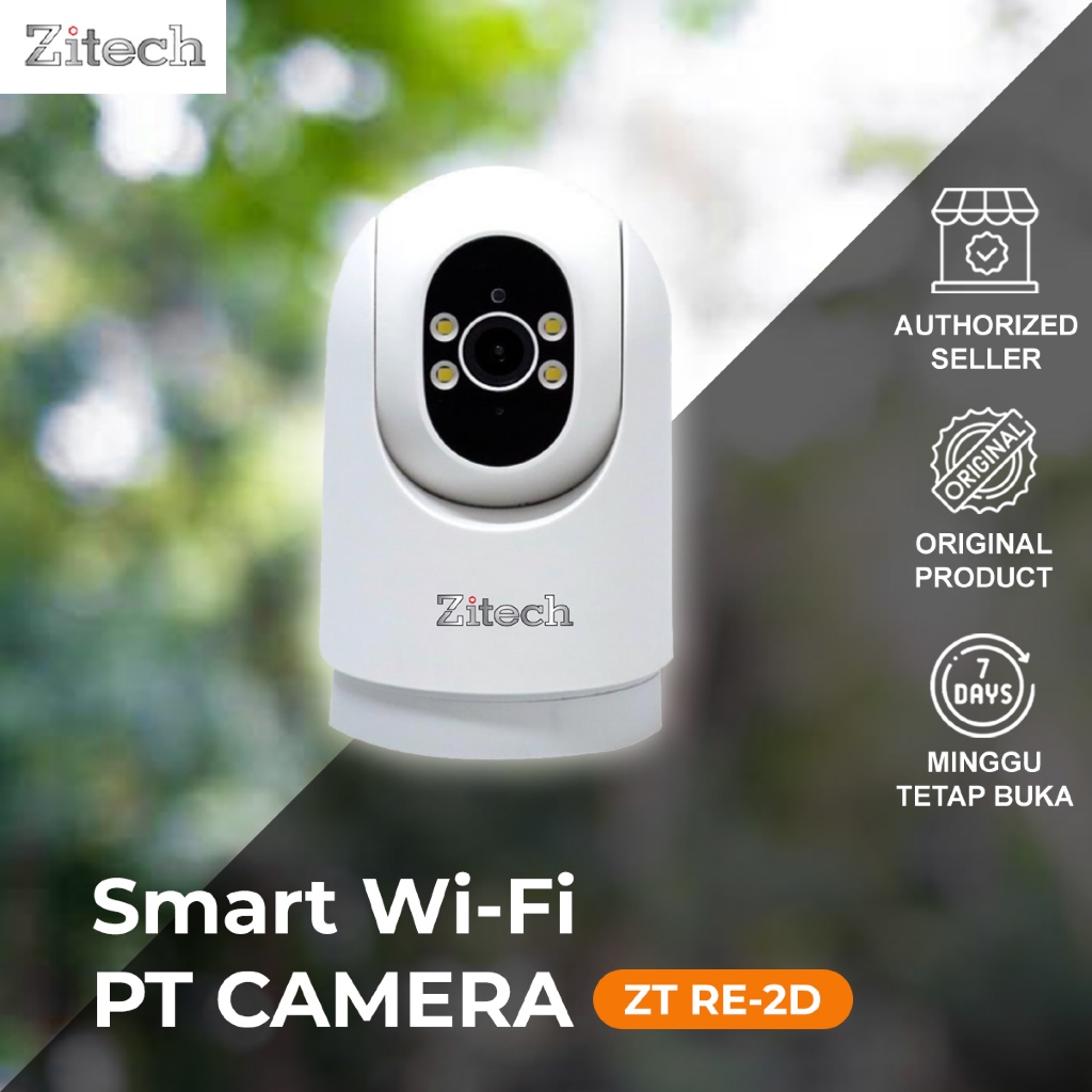 Jual ZITECH Dual Light Smart WI-FI Camera ZT-RE-2D Kamera CCTV Wifi ...