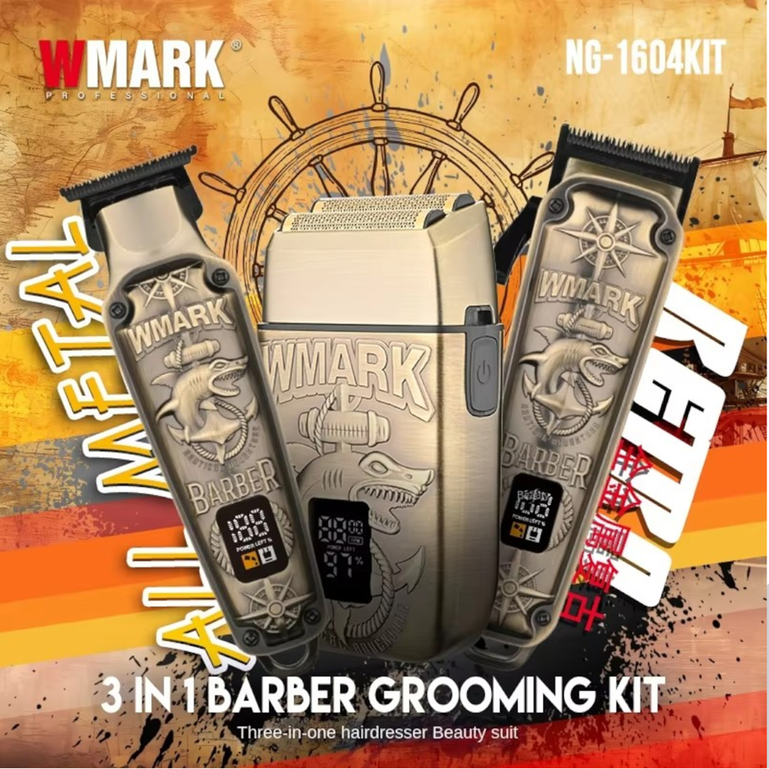 Jual WMARK PROFESIONAL 3 IN 1 BARBER GROMMING ALL METAL NG 1604 KIT ...