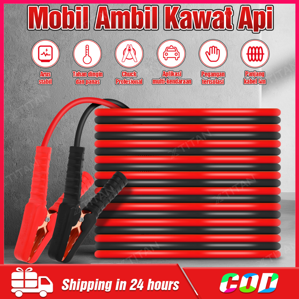 Jual 【COD】Kabel Jumper Aki Mobil 4 Meter 2000Amp Jamper Aki Motor Emergency Booster Cable CAR ...