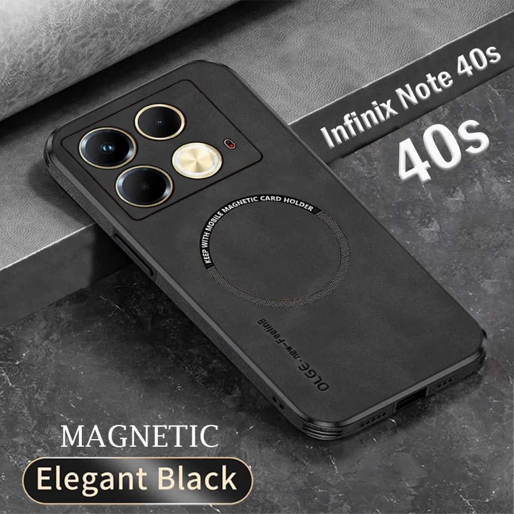 Jual Promo Case Infinix Note 40S Softcase Luxury Leather Magsafe ...