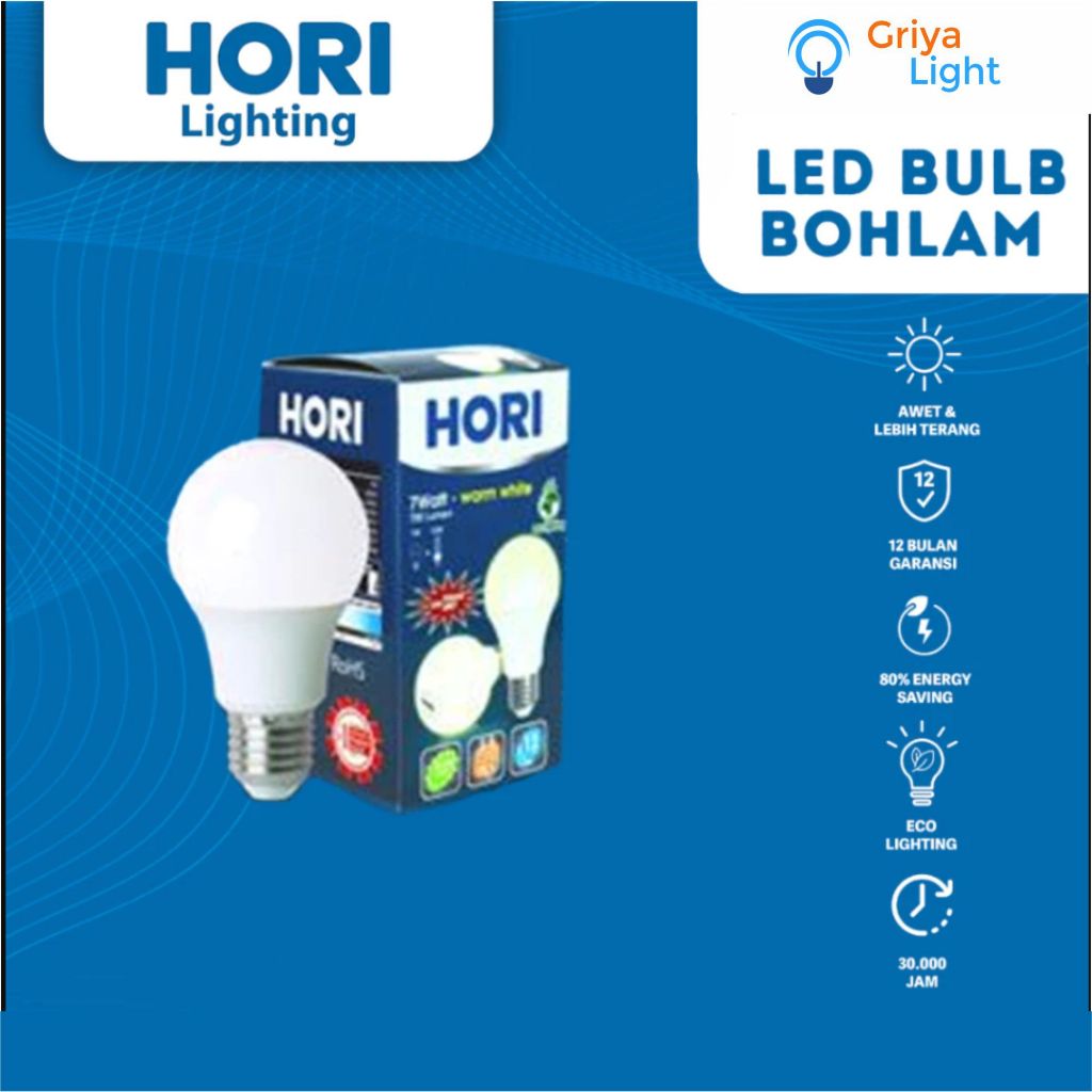 Jual HORI Bohlam Lampu LED - Warm White | Shopee Indonesia