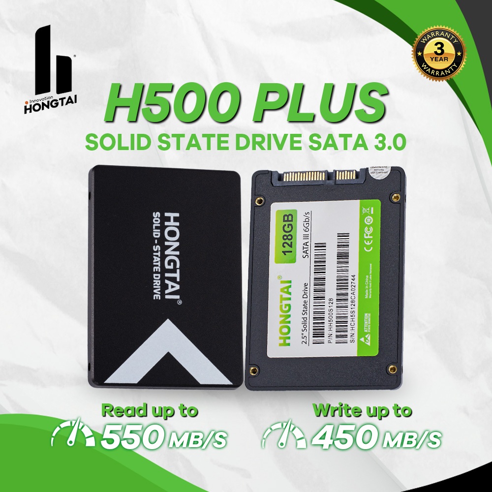 Jual Hongtai H500 Plus SSD SATAIII 6Gb/s 128GB/256GB/512GB/1TB PC ...