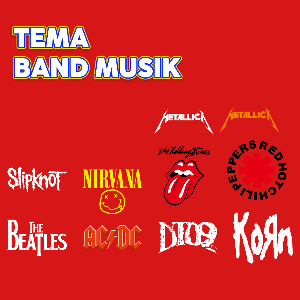 Jual SABLON SETRIKA SATUAN TEMA BAND MUSIK VOL.1 / SABLON DTF LANGSUNG ...