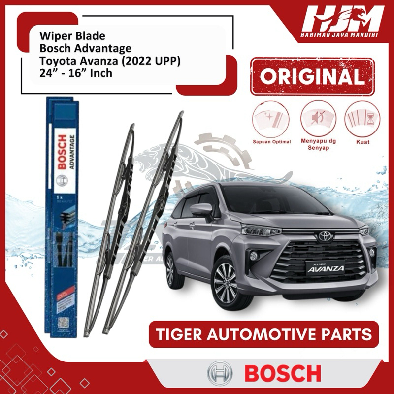 Jual Wiper Blade Bosch Advantage - Karet Pembersih Kaca Mobil Avanza All New 2022 24” - 16 ...