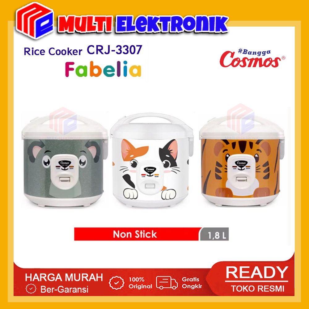 Jual Cosmos Rice Cooker Fabelia Series CRJ3307 / CRJ-3307 Kapasitas 1 ...