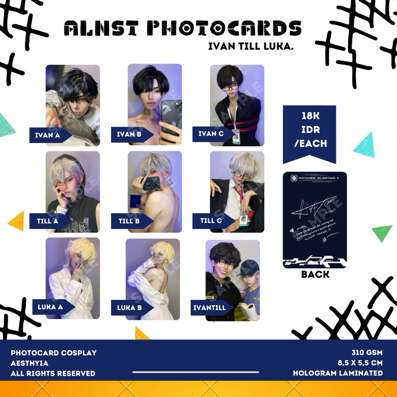 Jual (READY! BACA DESKRIPSI) Photocard Cosplay Alien Stage ALNST IVAN ...